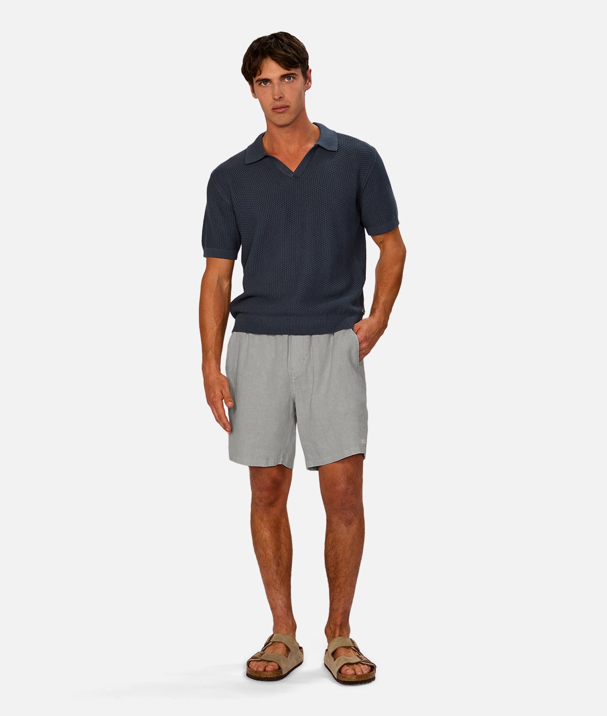 Industrie The Marina Linen Short Aegean | Shaw Street Clothing